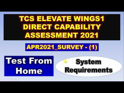 TCS Direct Capability Assessment Update | Remote DCA Survey |