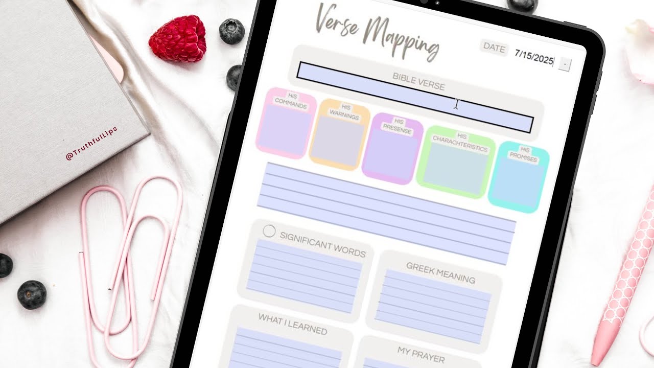 Verse Mapping Template