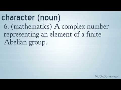 character - definition