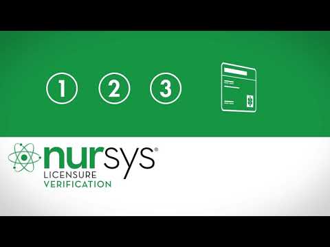 Nursys License Verification