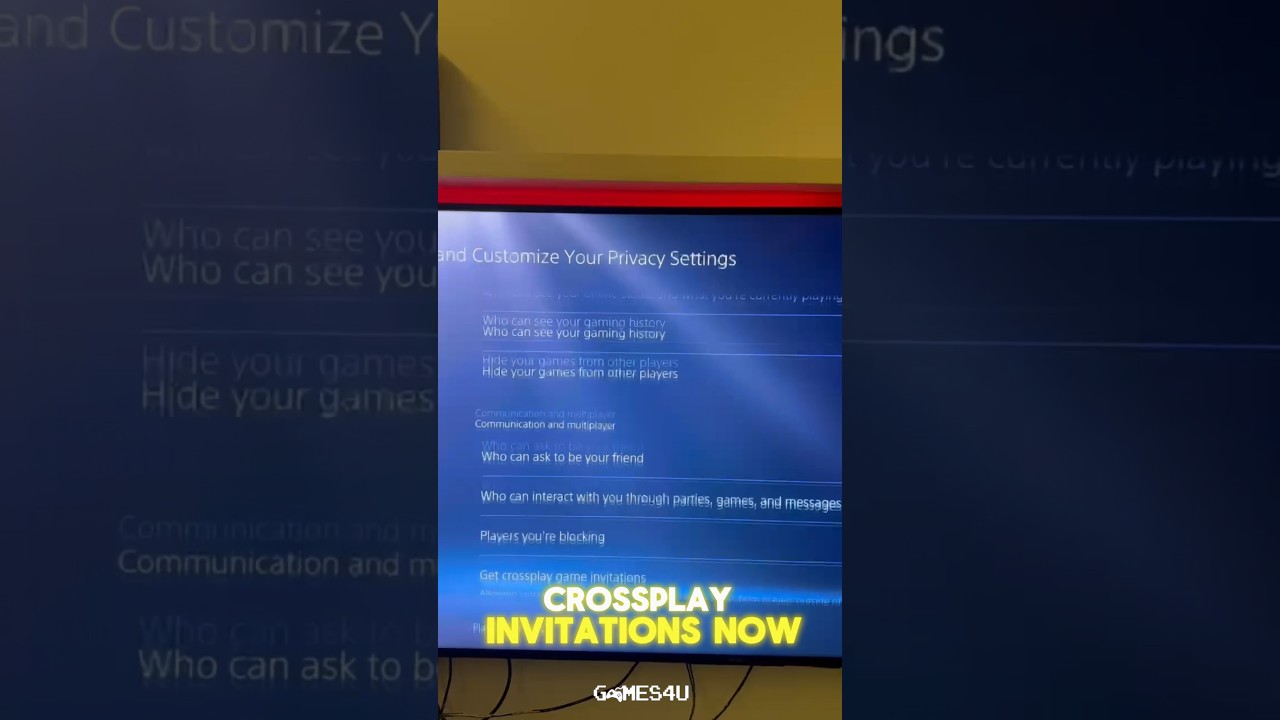 How to get cross play invitation - PS5 Tips - 1 #gaming