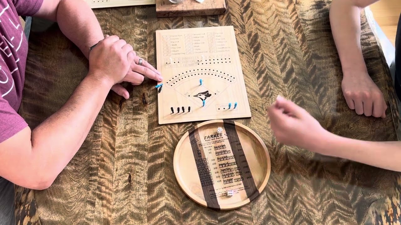 Baseball Board Dice Game Explained. Watch it Played!