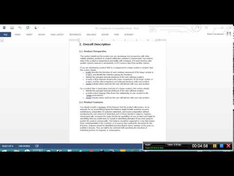Software Engineering SRS Comments