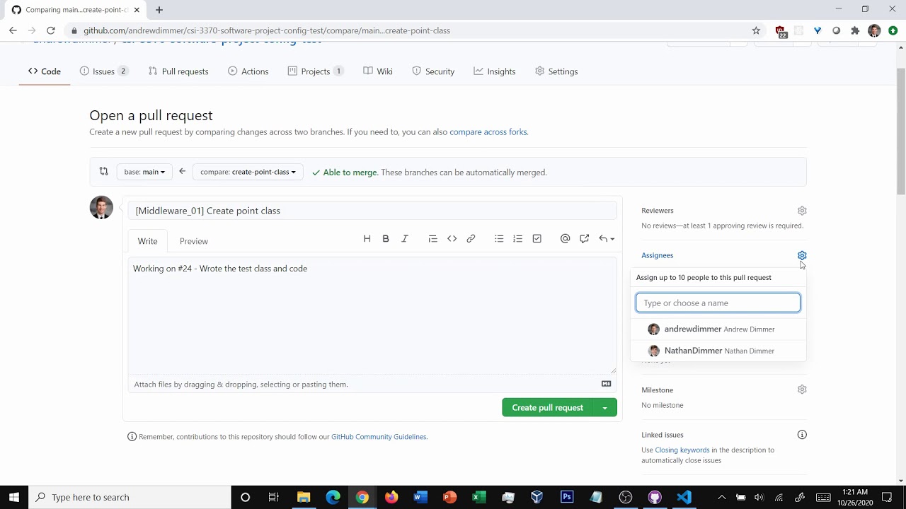 GitHub Crash Course: Creating Pull Requests