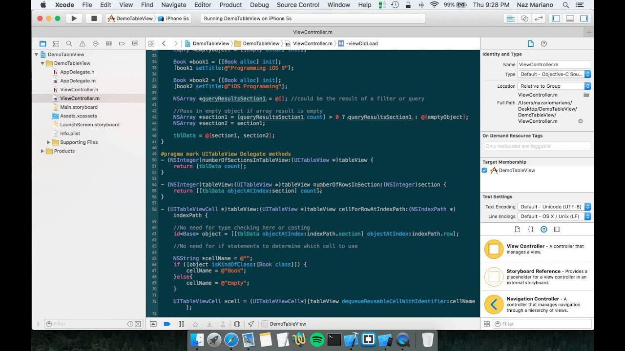 iOS UITableView Empty Section Demo