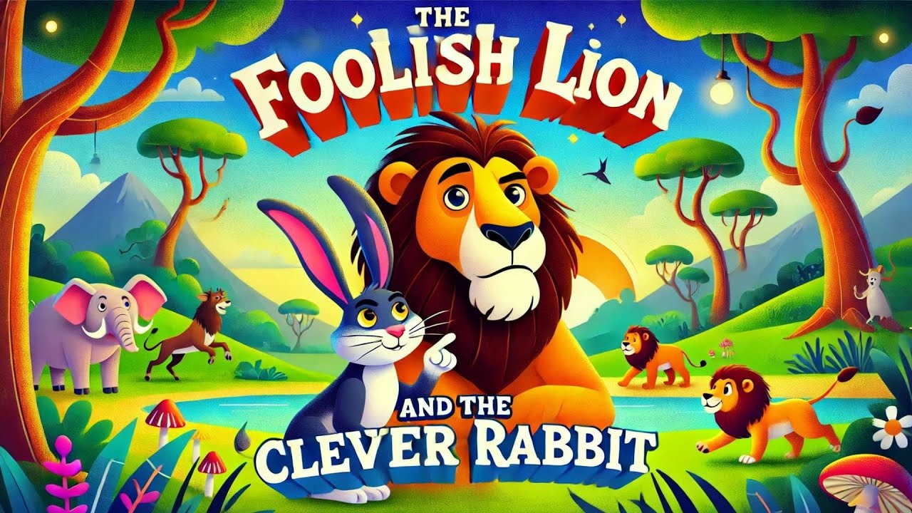 The Foolish Lion and the Clever Rabbit | Animated Story for Kids and Adults