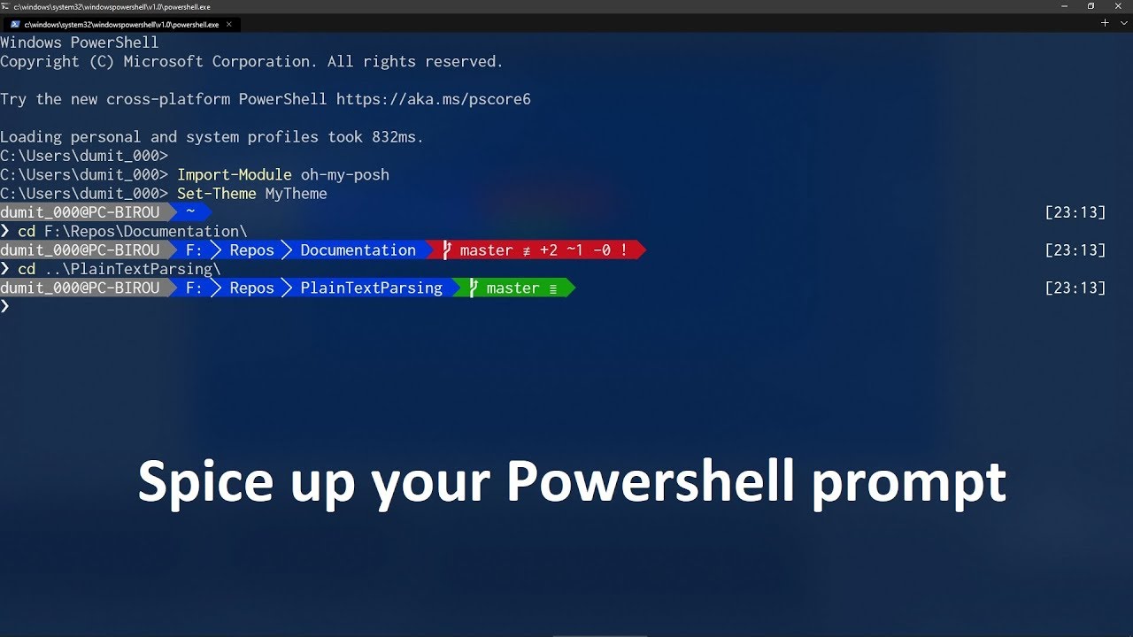 Spice up your powershell prompt | QuickTip