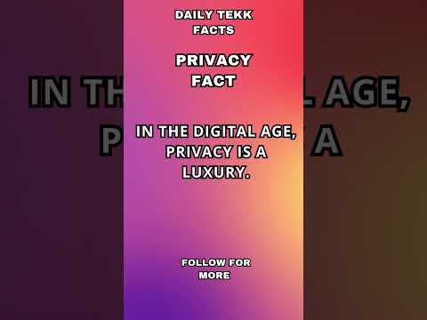 A Mind-Blowing Privacy Fact.... #technology#internet