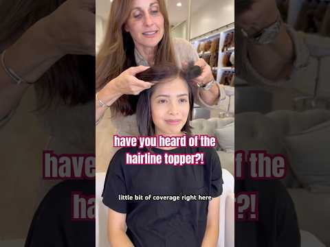 Have you heard of the Hairline Topper? #hairtopper #hairtoppersforthinninghair #hairline #tutorial