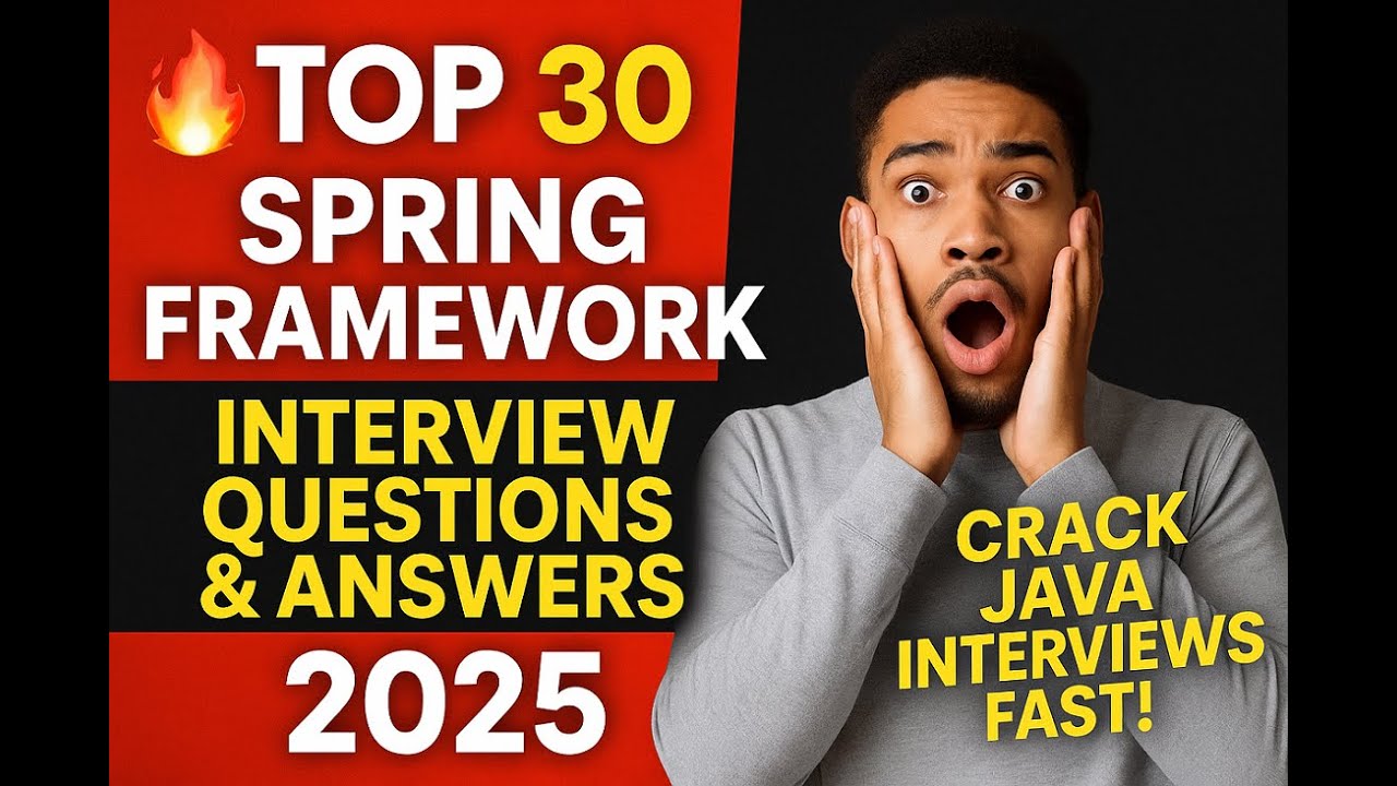 Top 30 Spring Framework Interview Questions & Answers