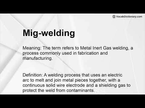 Mig-welding Meaning