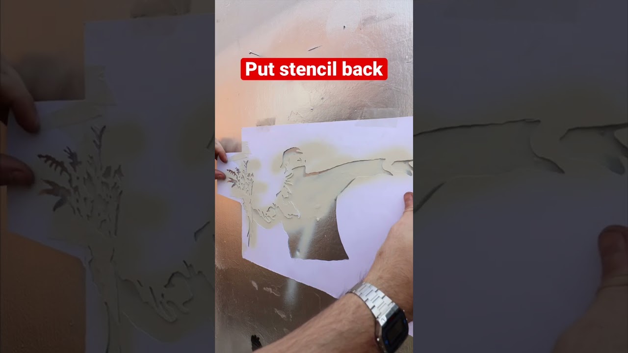 Unbelievable Trick to Make Your Own Banksy Artwork #shorts  #art #banksy #stencilart