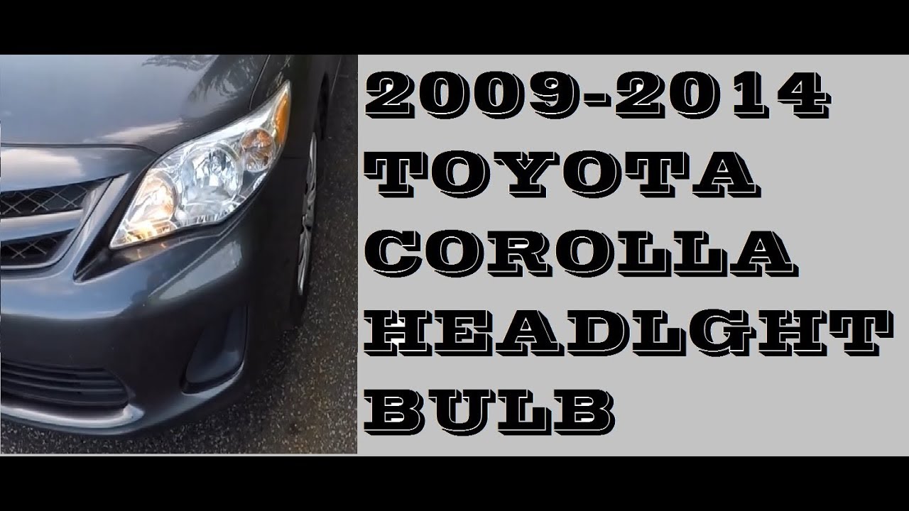 How to EASY replace Headlight bulb Toyota Corolla 2009-2014
