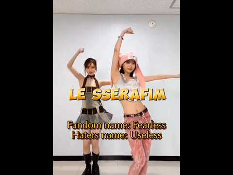 Kpop groups fandom names and haters name #lesserafim #bts #itzy #aespa #ateez