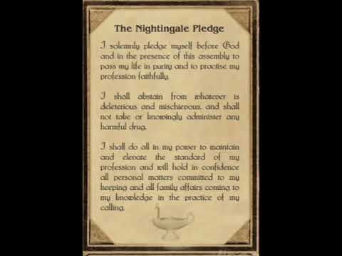 Pledge for Nurses by Miss Florence Nightingale