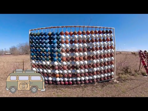Bowling Ball Yard Art