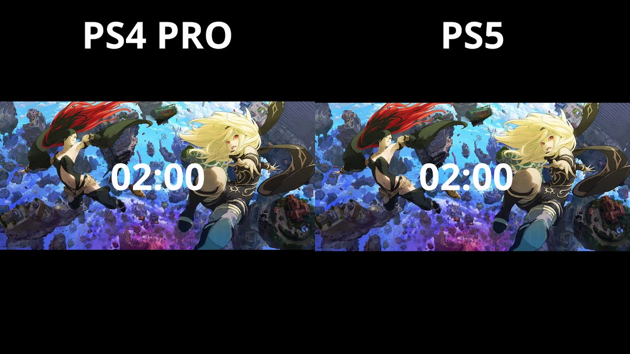 Gravity Rush 2: PS4 Pro versus PS5 Initial Loading Time