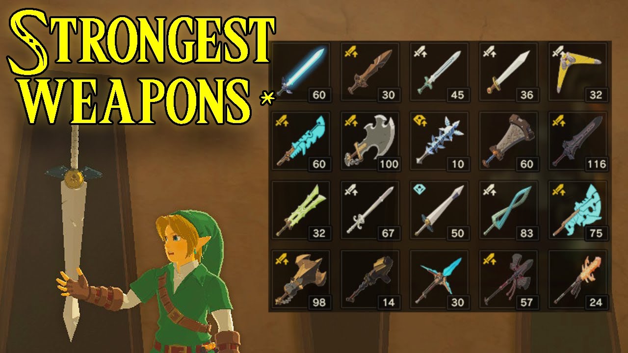 Strongest Weapons in Zelda Breath of the Wild | What, Why & Where BotW