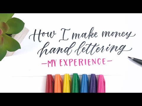 How I Make Money Hand Lettering | My Personal Experience!