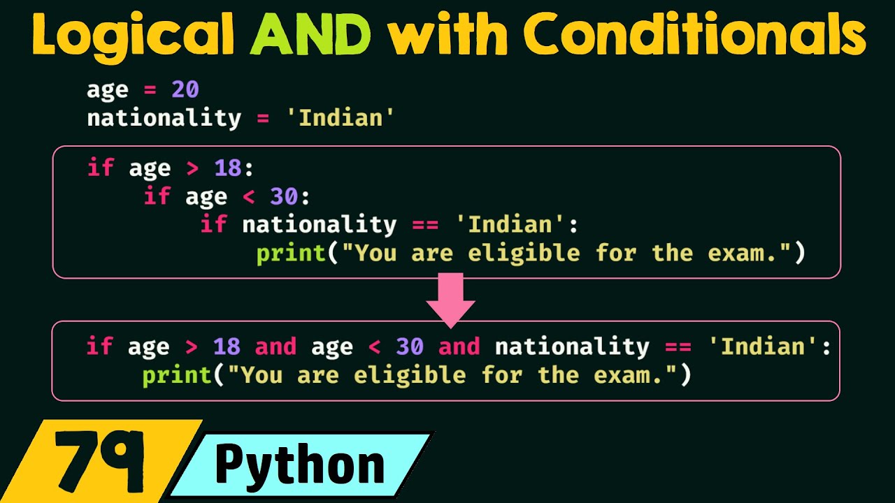 Logical AND with Conditionals in Python