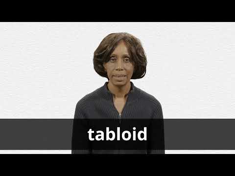 TABLOID definition and meaning | Collins English Dictionary
