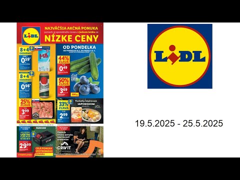 Lidl leták - 19.5.2025 - 25.5.2025