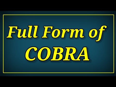 Full Form of COBRA | What Does COBRA Stand For?