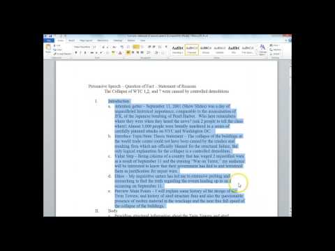 Persuasive Speech: Topics and Arrangment