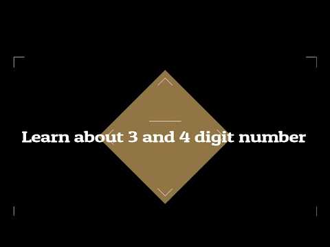 Number Work: 3-Digit, 4-Digit Numbers and Number in Words and Figures