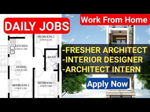 Fresher Architect Work from home | Interior Designing jobs #wfh | Architecture Intern #workfromhome