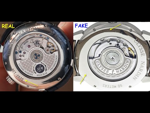 How to spot fake Ulysse Nardin watch. Real vs Fake Ulysse Nardin classic timewear