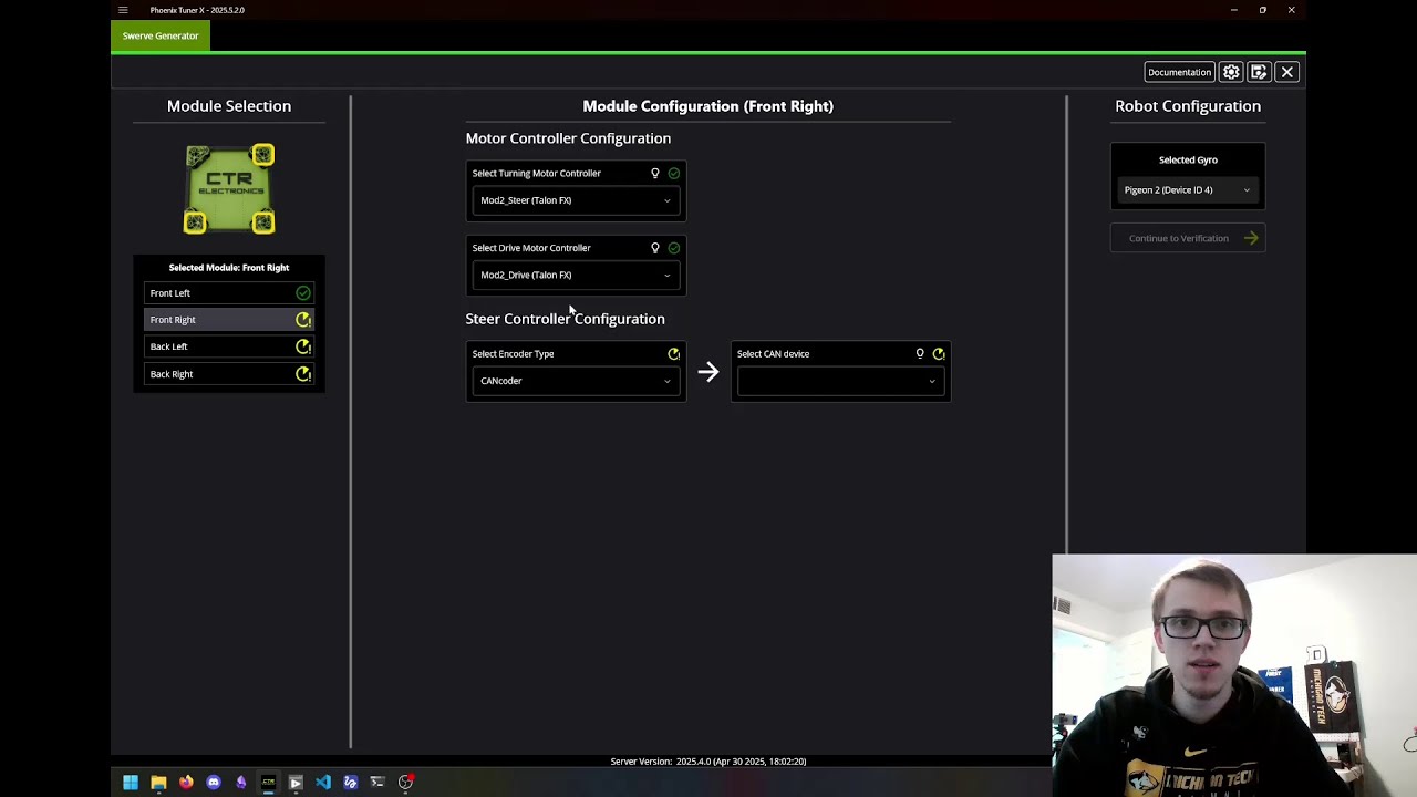 FRC: Using the CTRE Swerve Generator