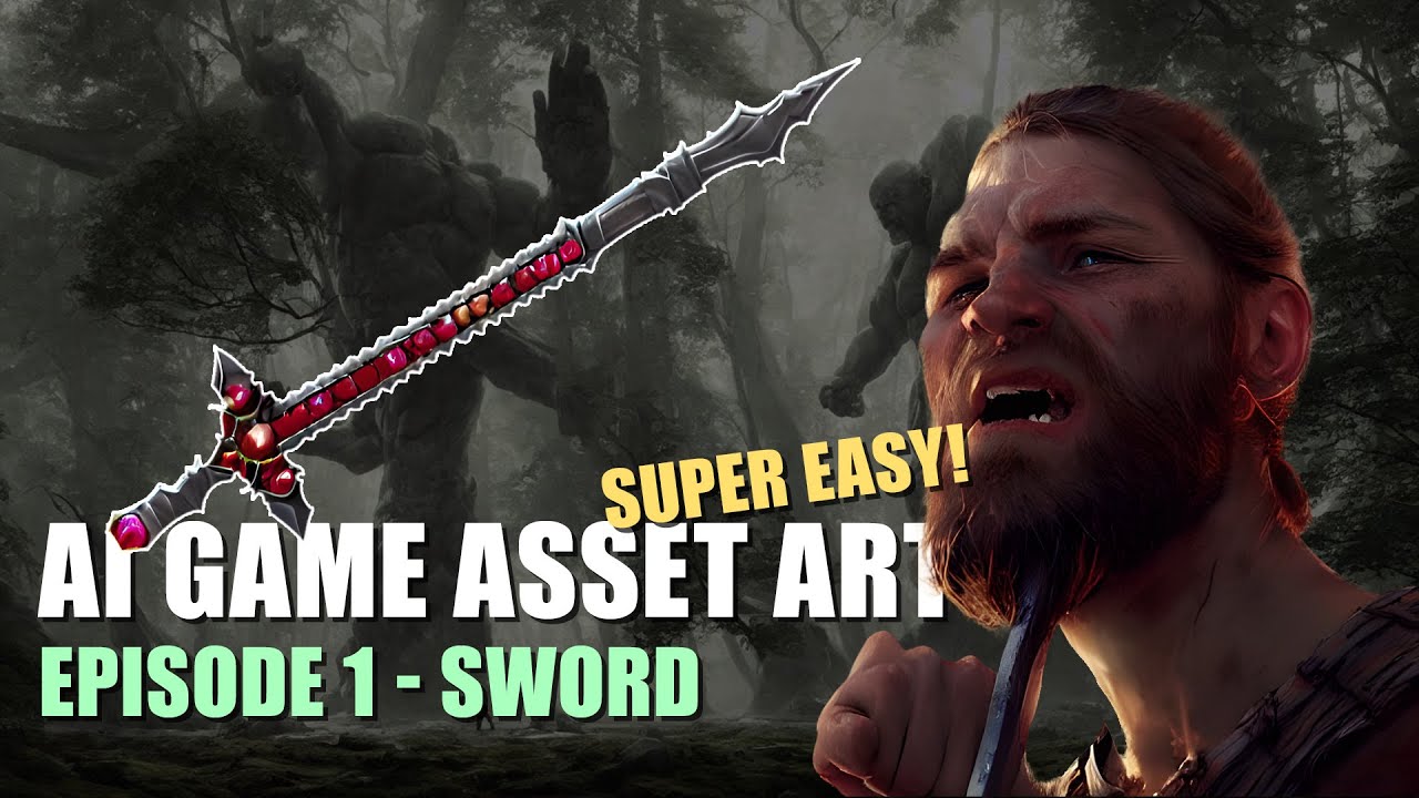Tutorial - Free AI Game assets in Stable diffusion. Episode 1: Sword