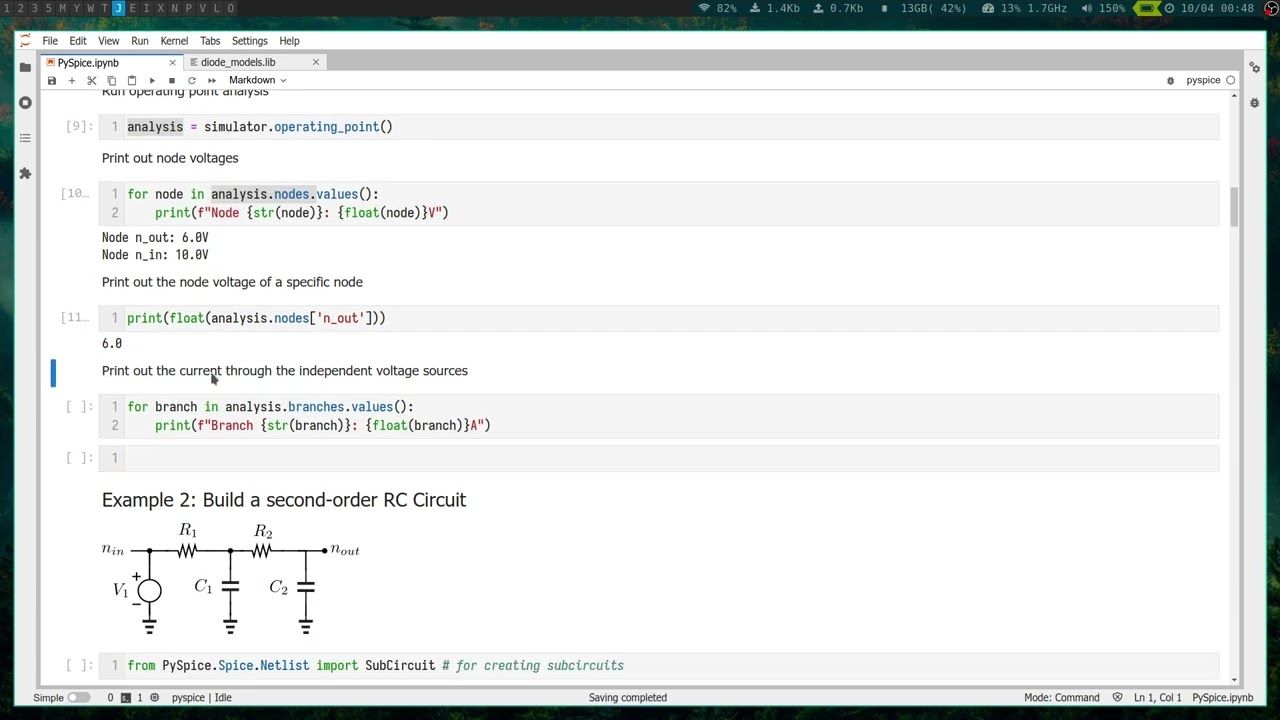 How to run SPICE simulations in Python | Ngspice and PySpice Tutorial