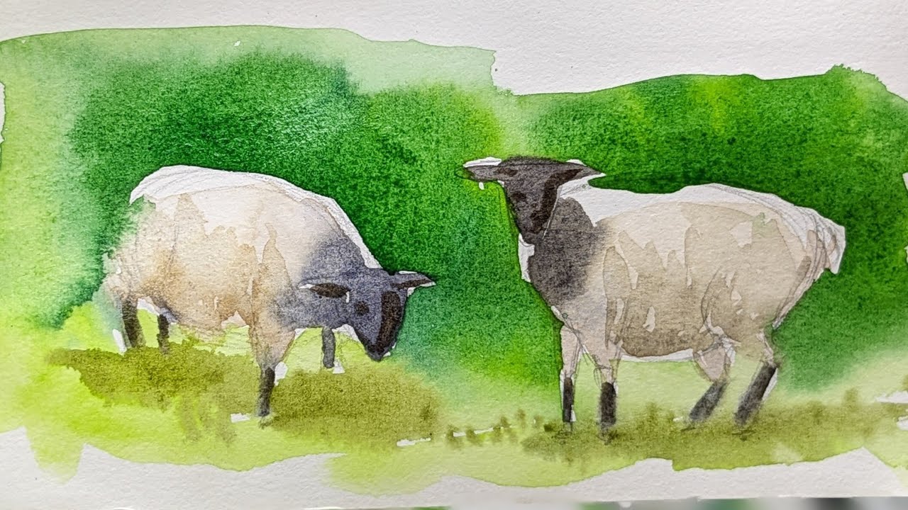 Learn How to Paint Sheep in Watercolor: Step-by-Step Guide for Beginners | Watercolor Tips