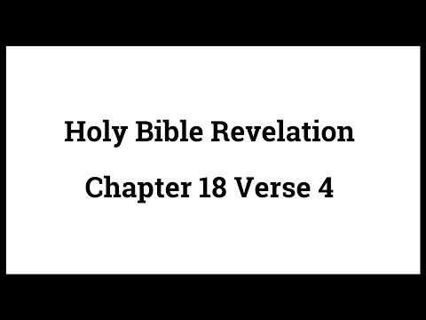 Holy Bible Revelation 18:4