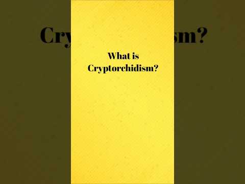 What is Cryptorchidism ? #definition #medical #malefacts #reproduction #pathology #nursing #mcq #yt