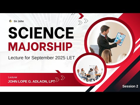 GENERAL SCIENCE ONLINE REVIEW FOR SEPTEMBER 2025 LET