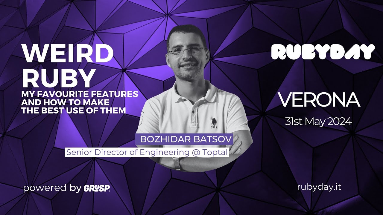 Weird Ruby | Bozhidar Batsov | rubyday 2024