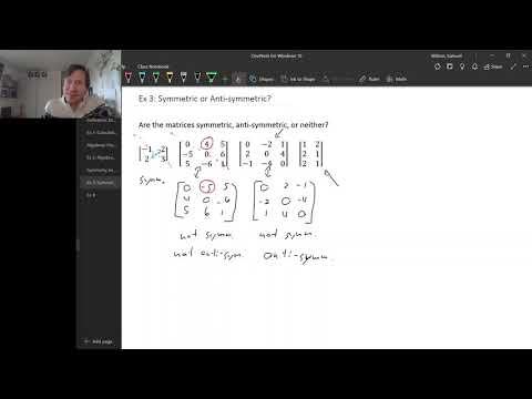 2.1.4 3 - Symmetric and Antisymmetric Matrices