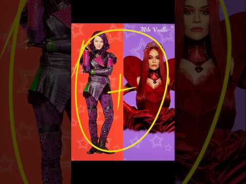 Mal + Queen of Hearts Descendants #descendants #disney #mixingcharacters #ai #art