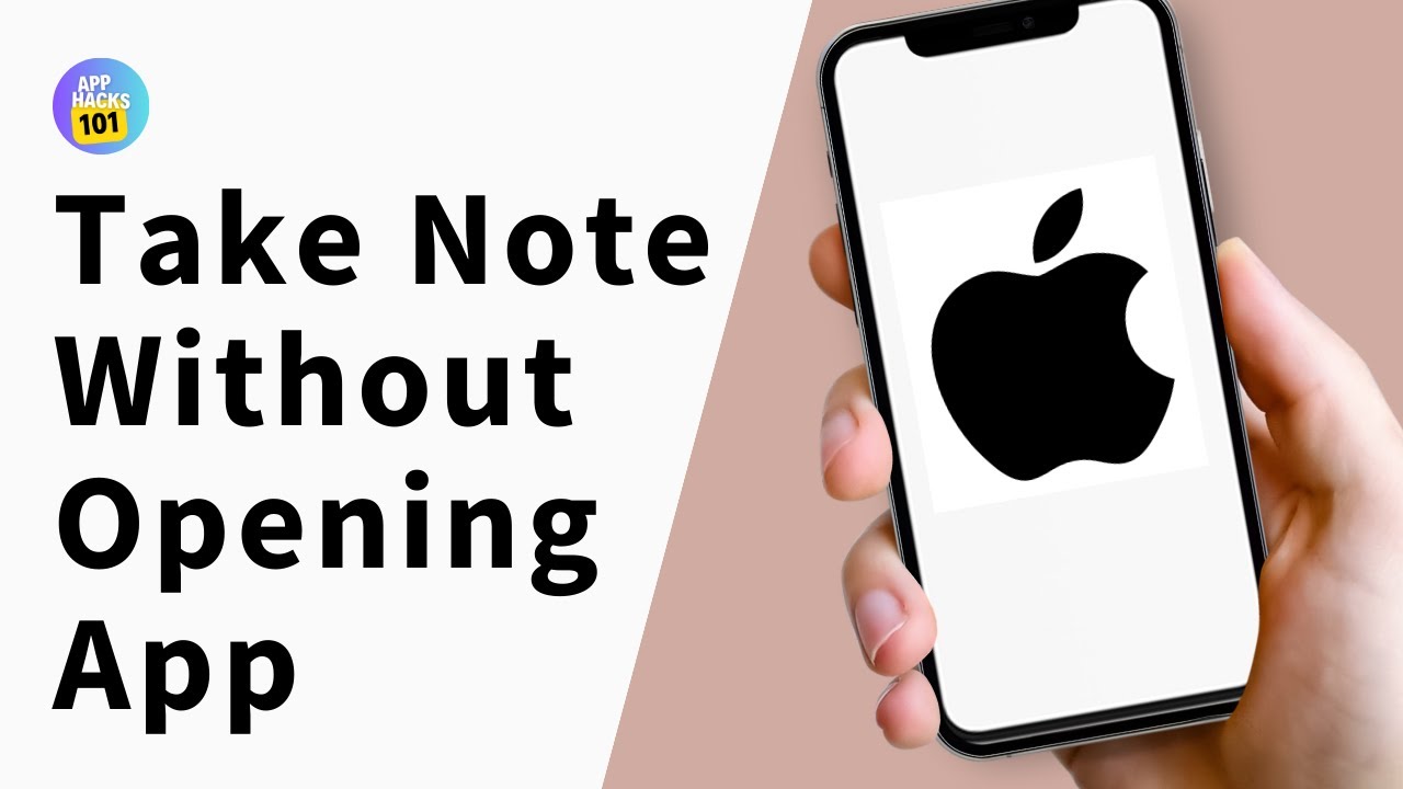 Take Notes on iPhone without opening the Notes App | Quick Notes iPhone