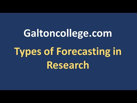 Types of Forecasting in Research
