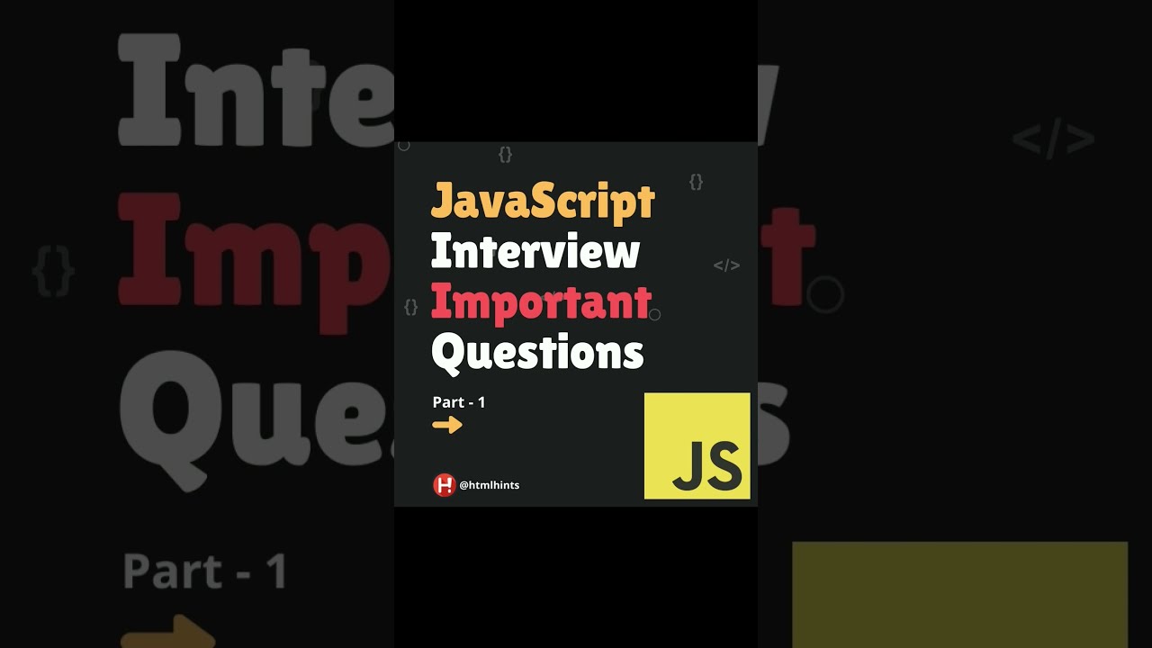 Most Asked JavaScript Interview Question #shorts