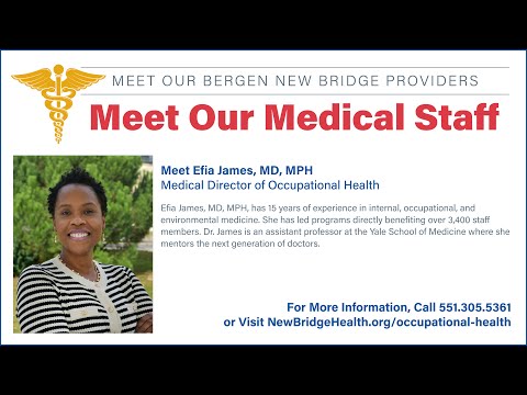 Meet Efia James, MD, MPH, Medical Director of Occupational Health