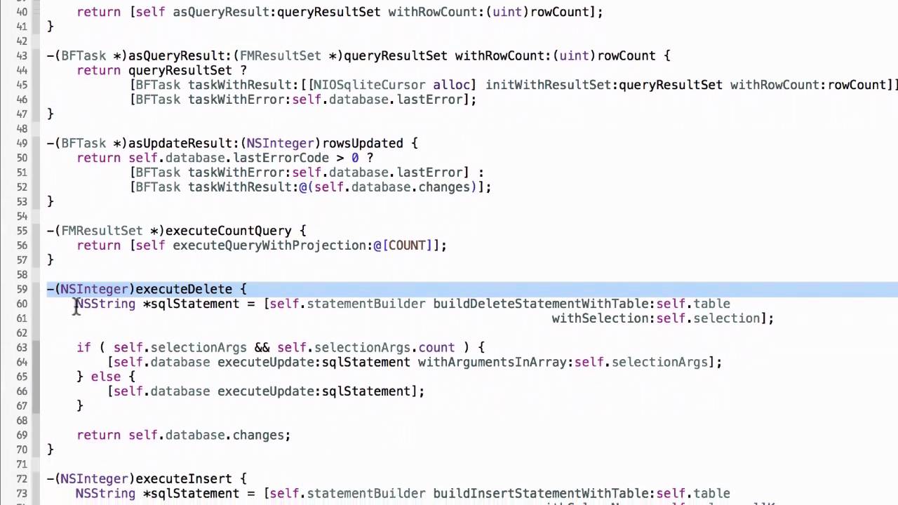 SQLite: Executing a SQL DELETE in your app