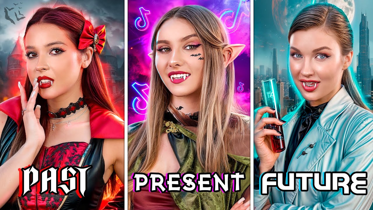 Vampire From Past vs Present vs Future! Ancient Vampire vs Futuristic Vampire