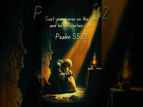 ✝️ Daily Bible Verse | Psalm 55:22 "Divine Support"