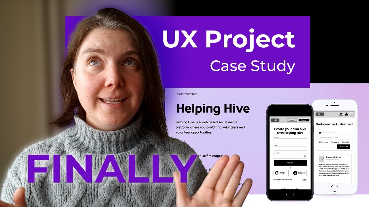 Check out my UX design project case study! Helping Hive.