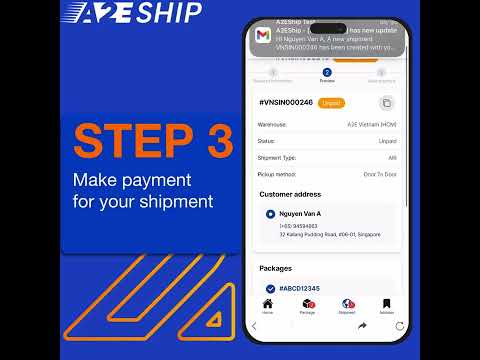 Tutorial: Create shipments and make payment